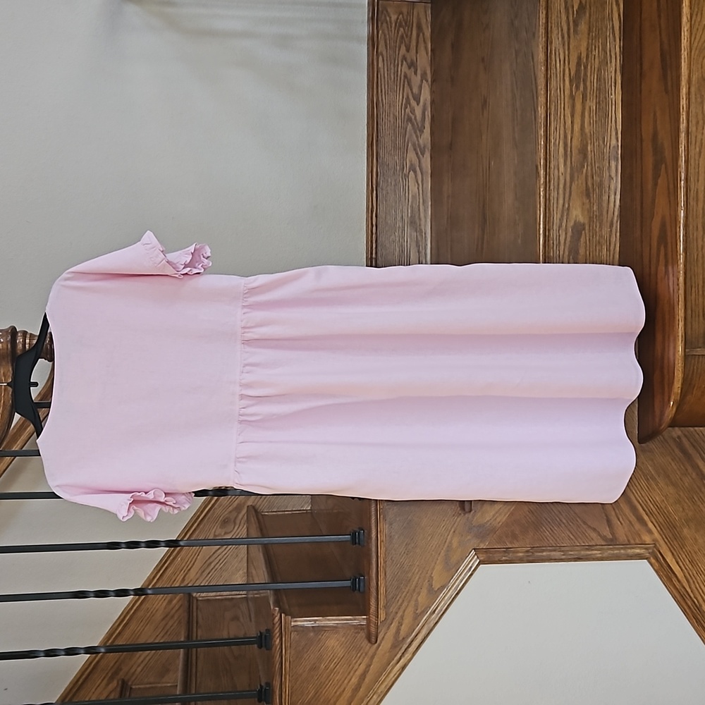 Farmhouse Frocks Pink Linen Dress - Gem